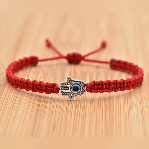 Handmade | Jewelry | Hamsa Hand Red String Bracelet Evil Eye Protection ...
